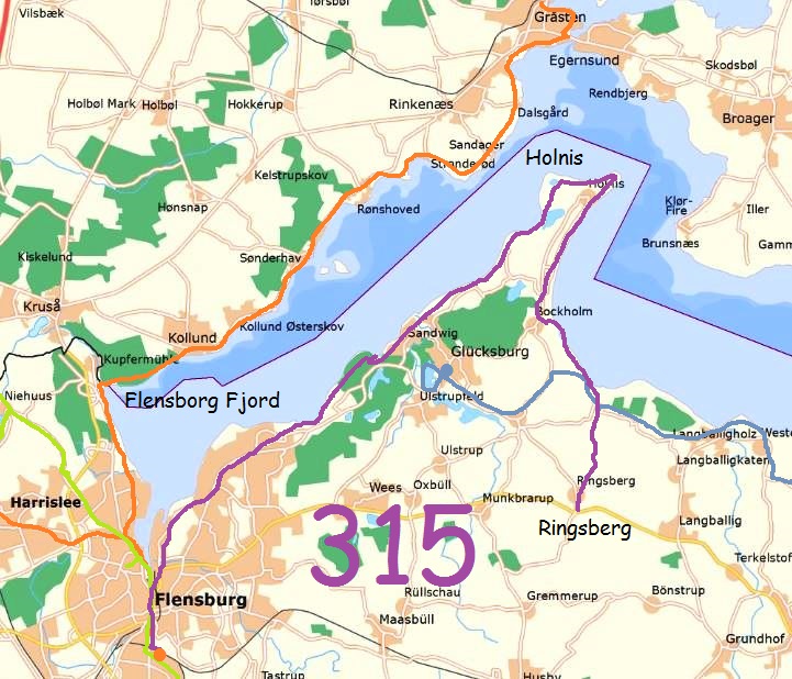 Langs sydsiden af Flensborg Fjord II (315) – Jyske Vandreture